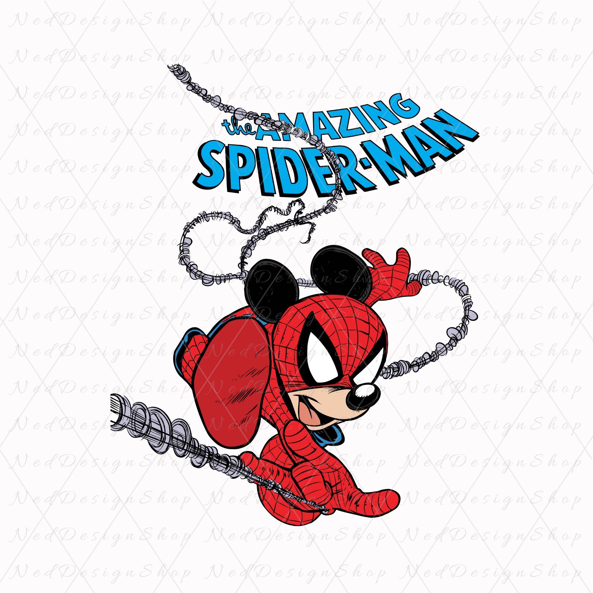 Retro Spider Mouse Png, Retro Spider Mouse Png, Family Trip Png, Vacay ...