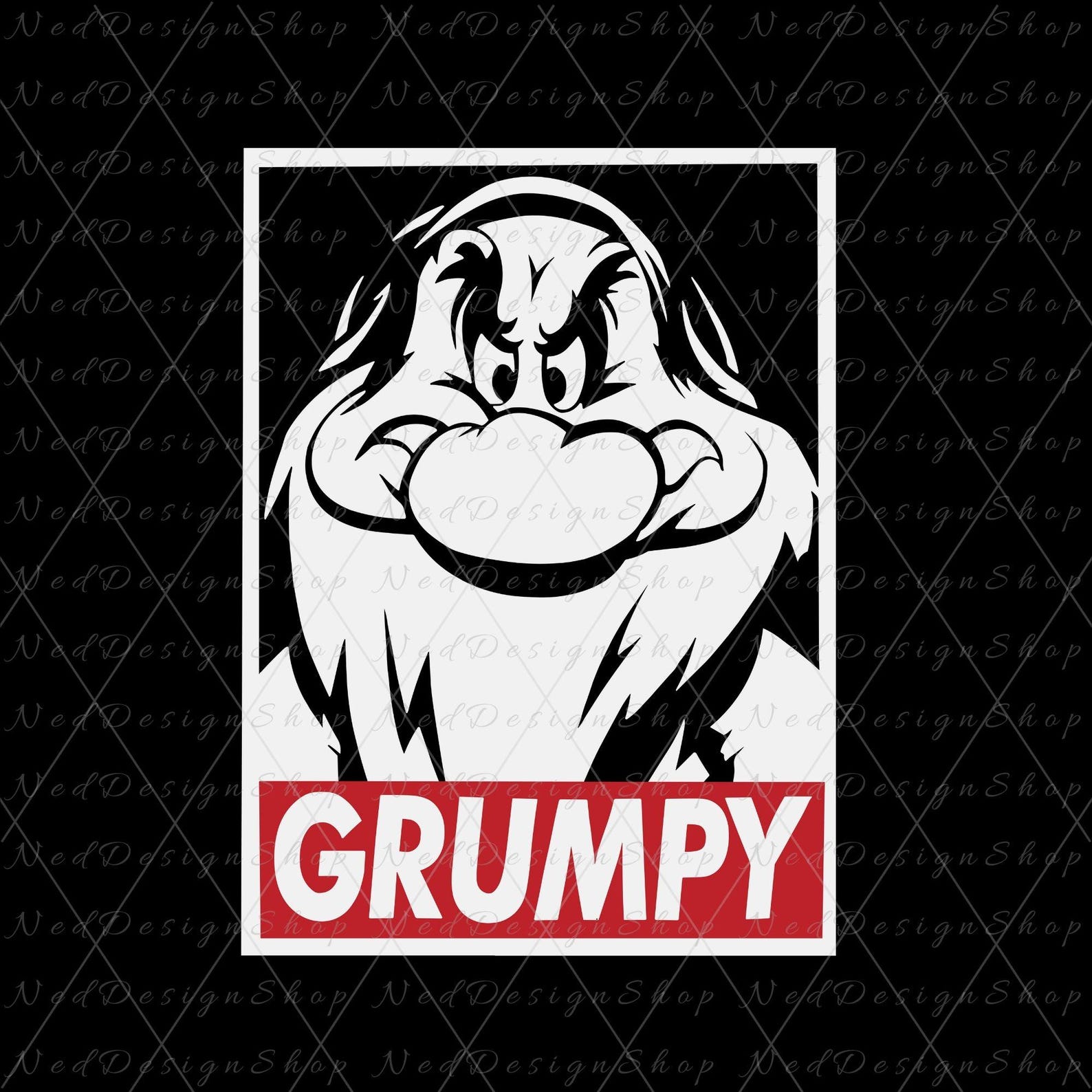 Retro Grumpy Png, Grumpy SVG, Grumpy and Snow White Png, Grumpy Shirt ...