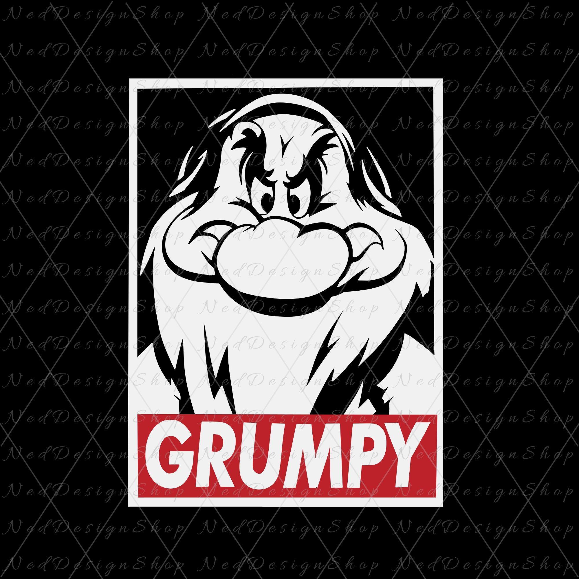 Retro Grumpy Png, Grumpy SVG, Grumpy and Snow White Png, Grumpy Shirt ...