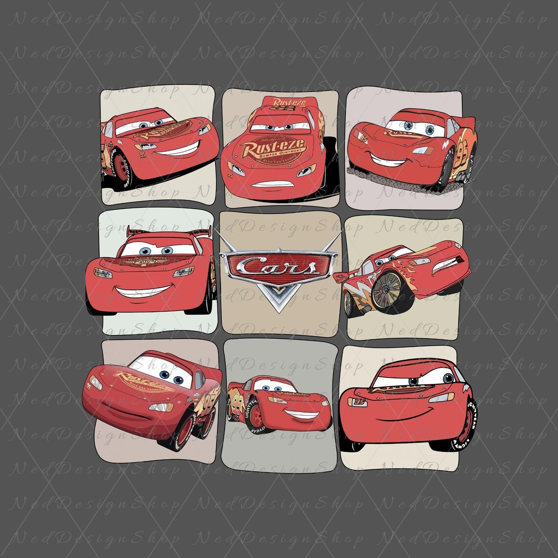 Retro Lightning Mcqueen Png, Lightning Mcqueen Png, Retro Mcqueen Png ...