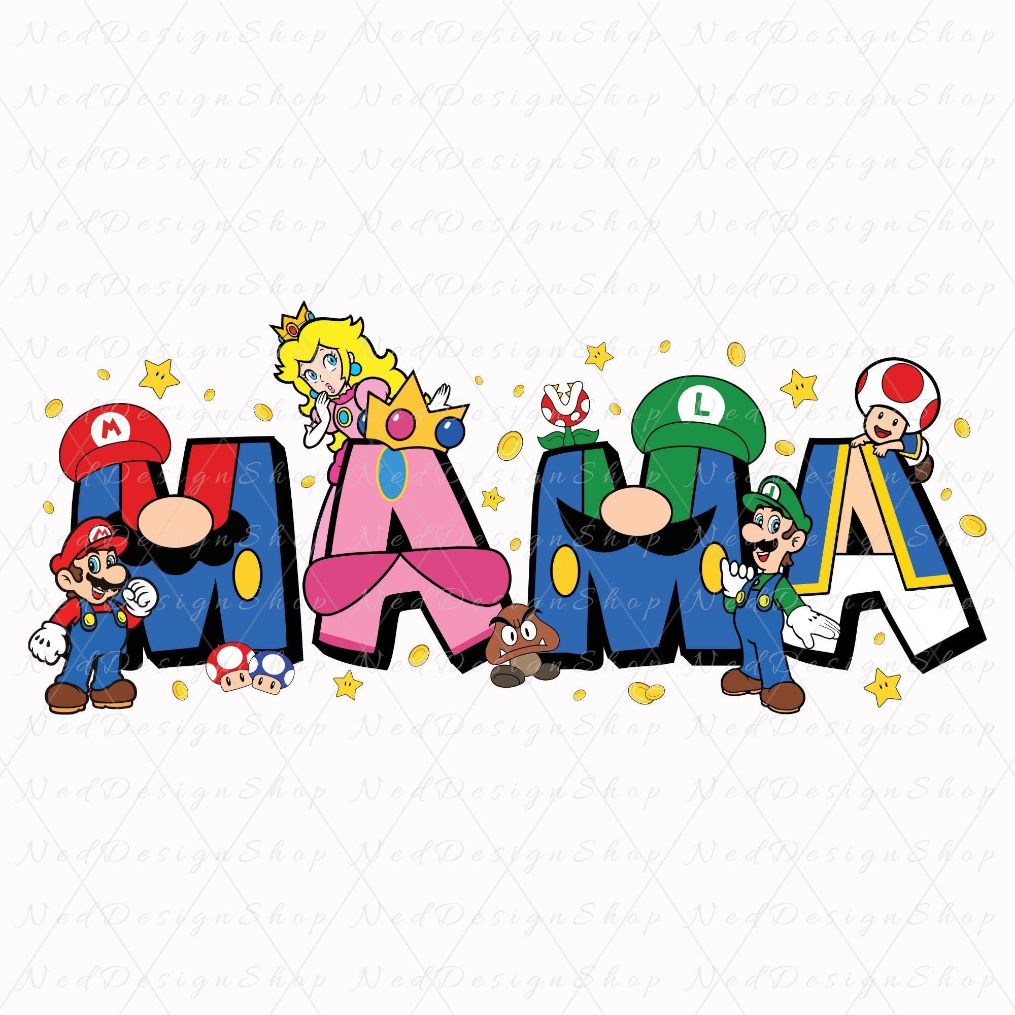 Super Mario Mama Png, Mario Mom Png, Mama Cartoon Movie Png, Retro Mama ...