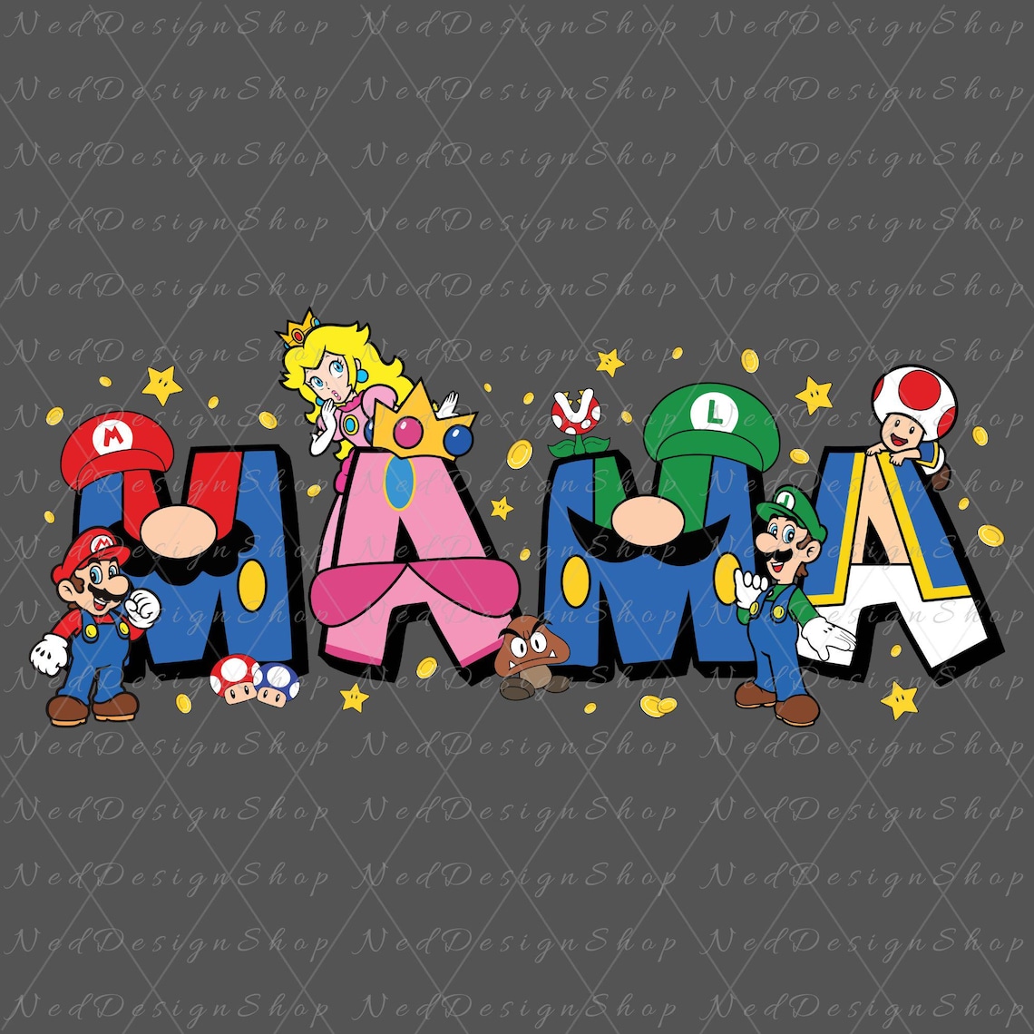 Super Mario Mama Png, Mario Mom Png, Mama Cartoon Movie Png, Retro Mama ...