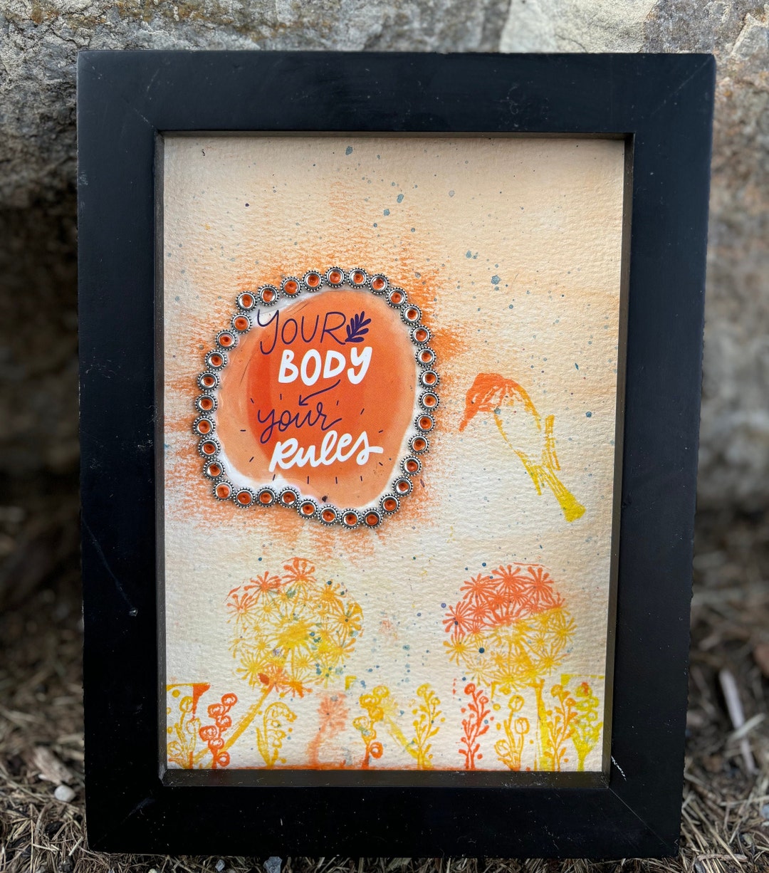 Mixed Media Collage your Body, Your Rules - Etsy