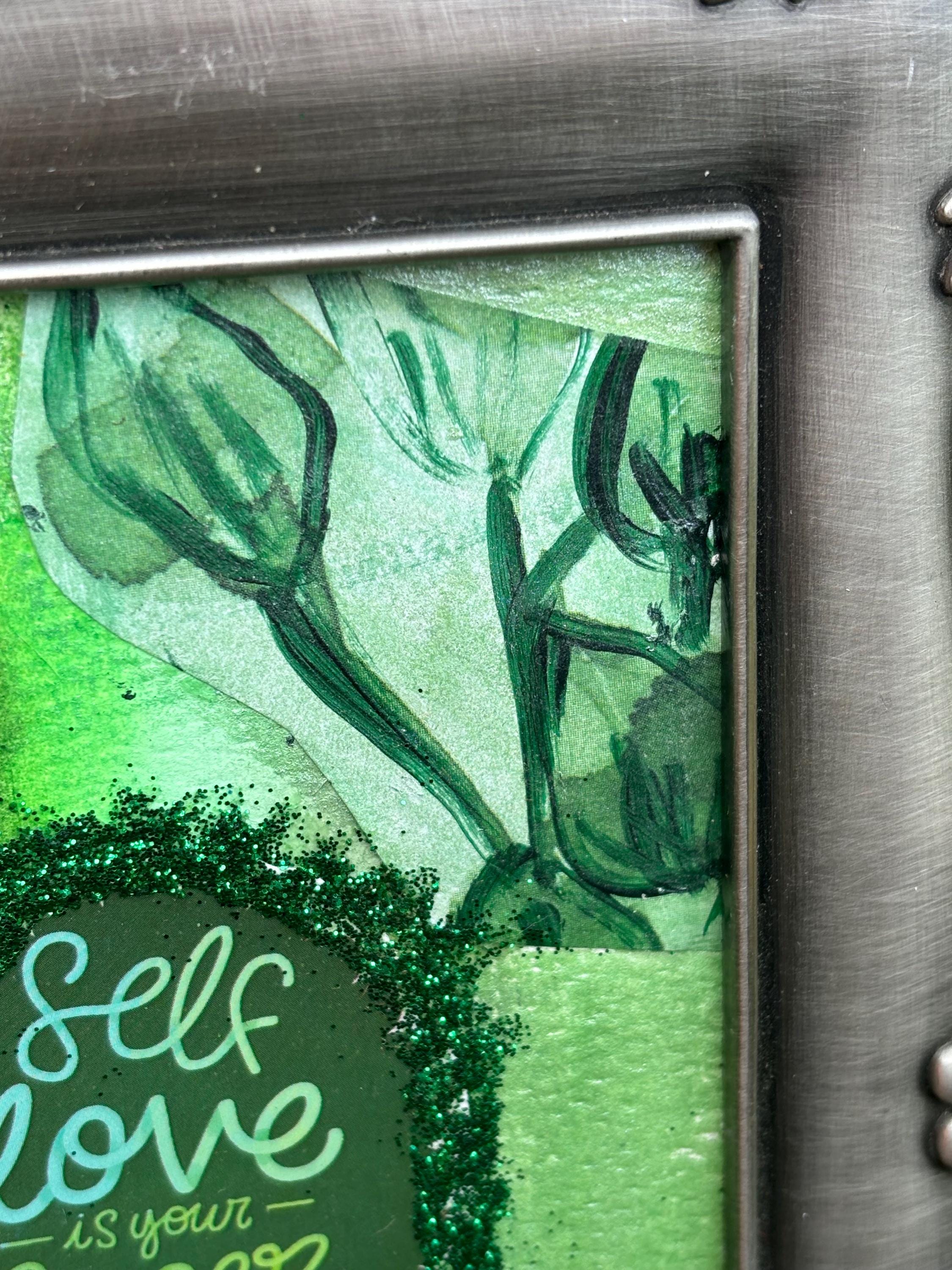 Mixed Media Collage "self Love is Your Super Power" - Etsy