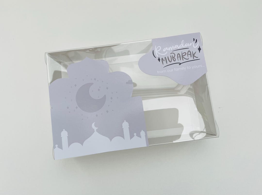 Clear Lid Ramadhan Box/iftari Box/ramadan Gift/eid/muslim/islamic Theme ...
