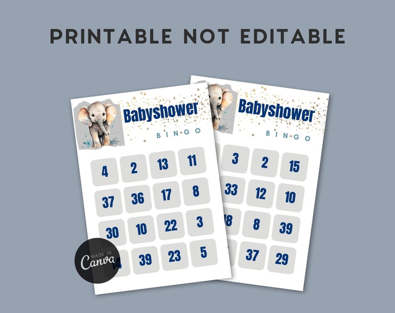 Baby Shower Bingo Cards 50 Prefilled Baby Bingo Cards Unique Bingo ...