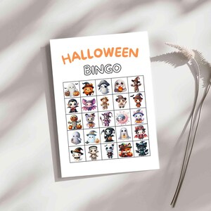 Halloween Bingo Cards, Spooky Kids Activity, Halloween Game, Halloween ...