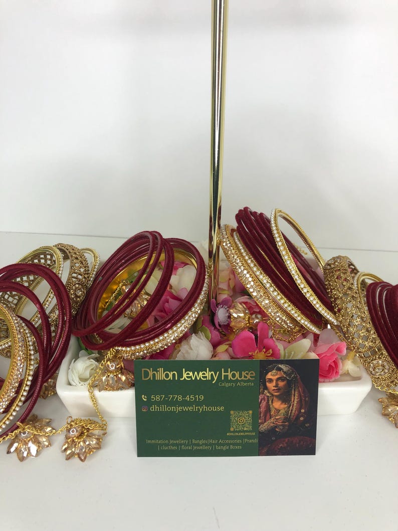 Maroon Bangles Double Set- Indianbangles-perfect Choice for Gifting and ...