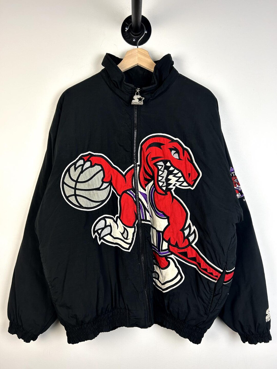 Vintage 90's Starter Toronto Raptors Big Logo Black Jacket Size M - Etsy