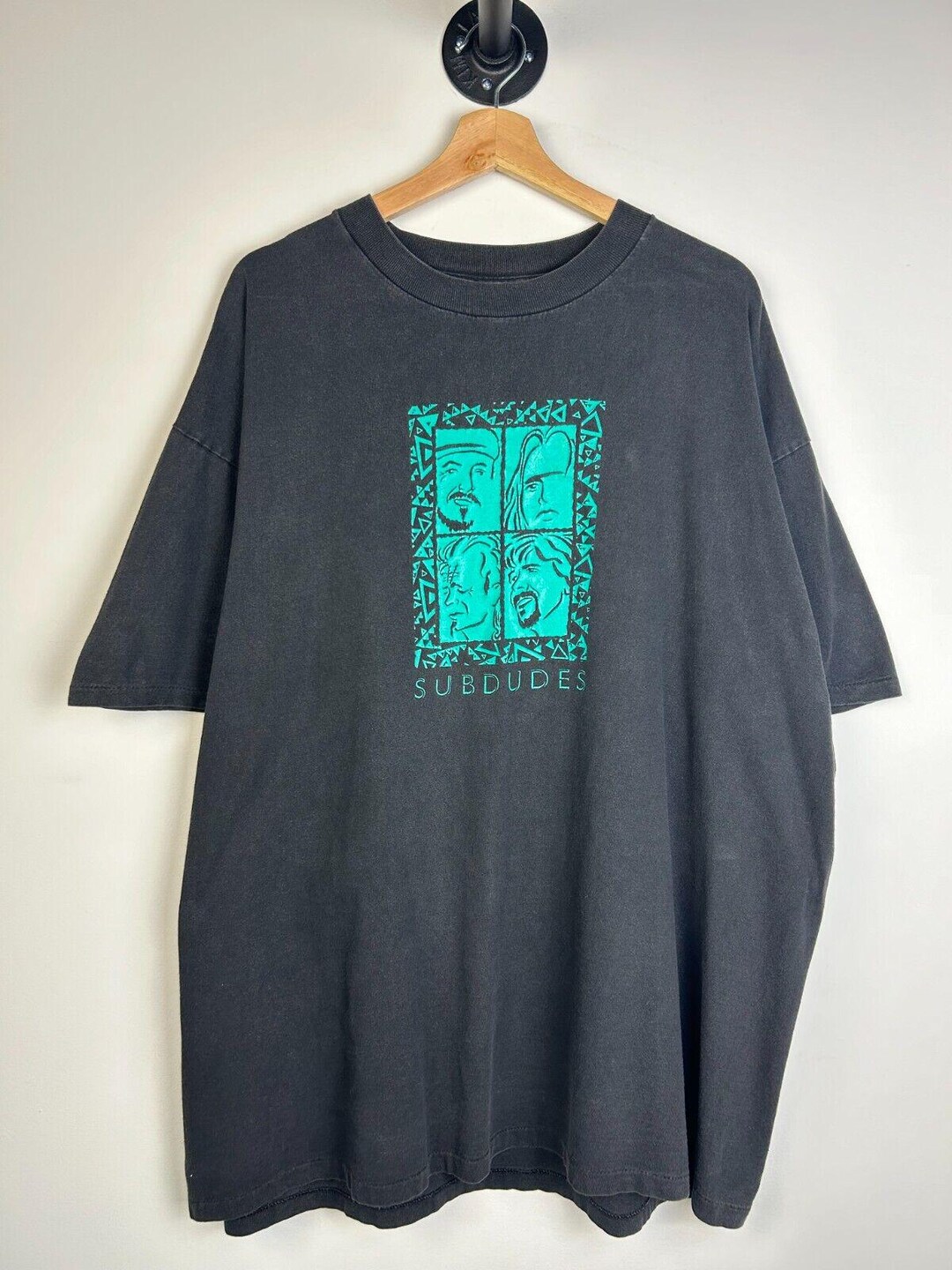 Vintage 90's the Subdudes Black Tee Size XXL - Etsy