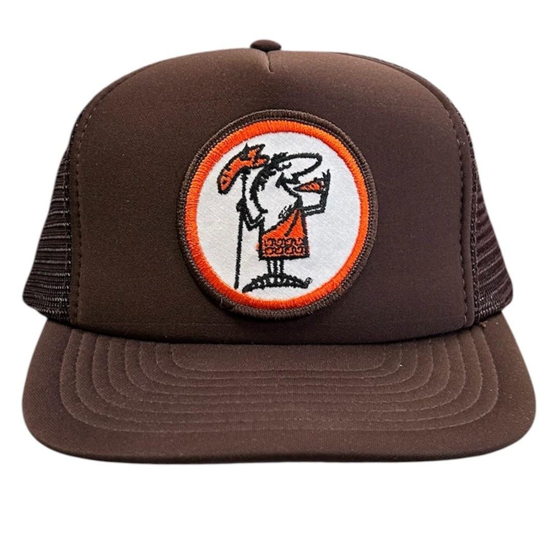 Vintage 80s Little Caesars Pizza Brown Trucker Hat - Etsy