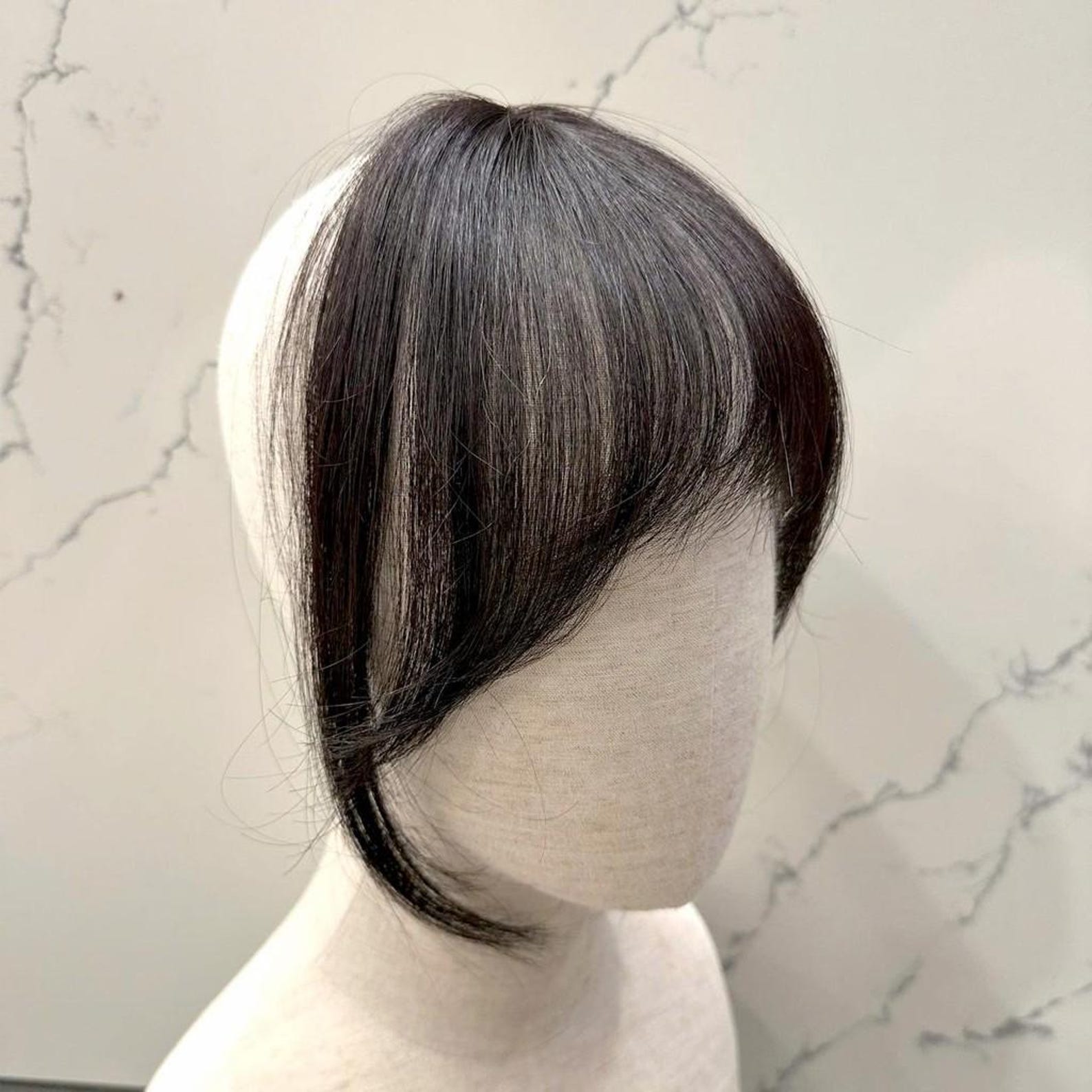 Handmade Clip in Bangs Extensions, French Bangs, Human Hair, Hand-tied ...