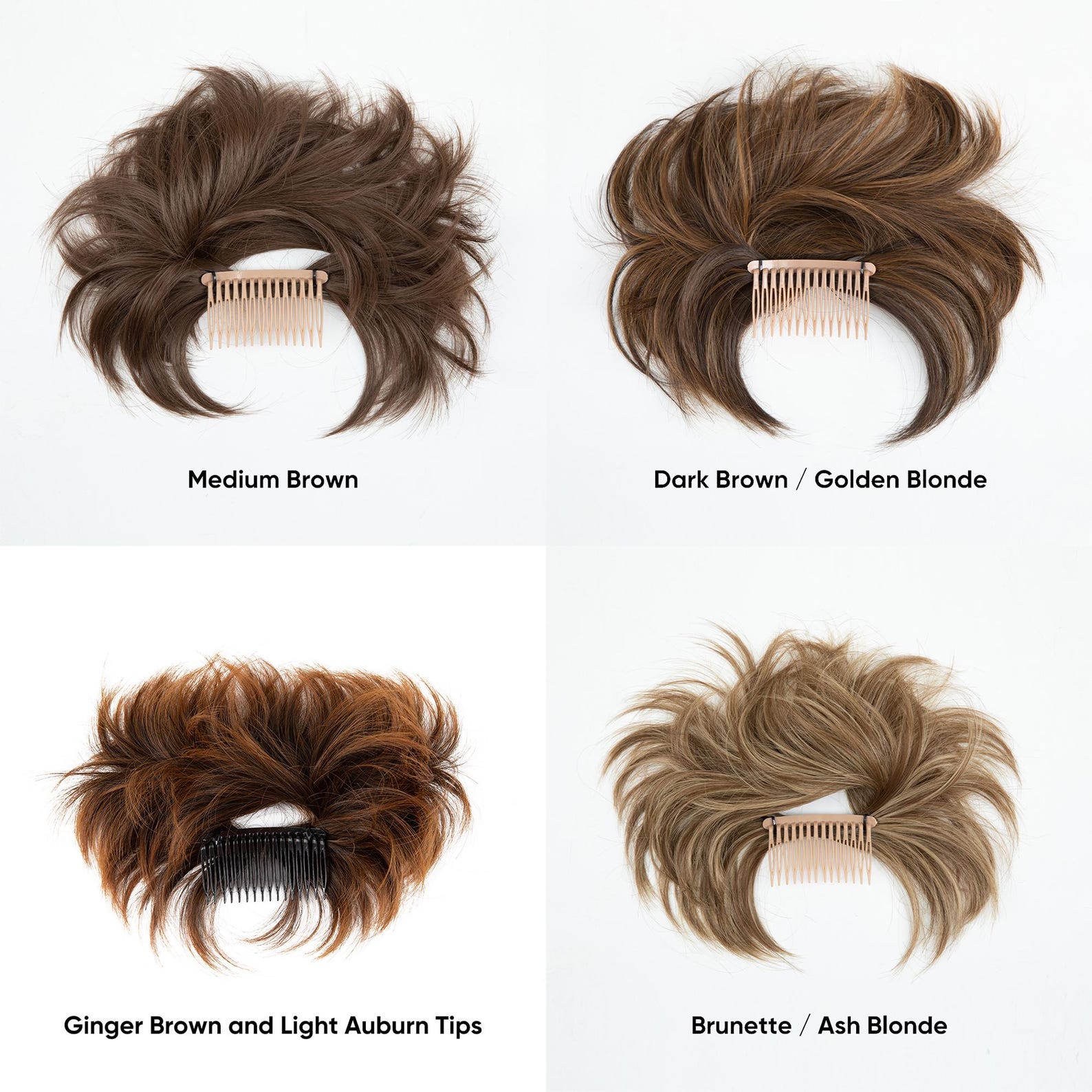 Synthetic Curly Messy Bun Hair Extensions, Clip-in Hair Bun for Women ...