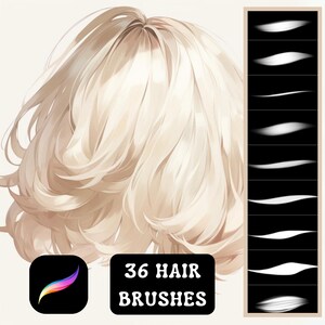 Procreate Brushes: Hair Mastery Pack, Versatile Brushes for Any Art ...