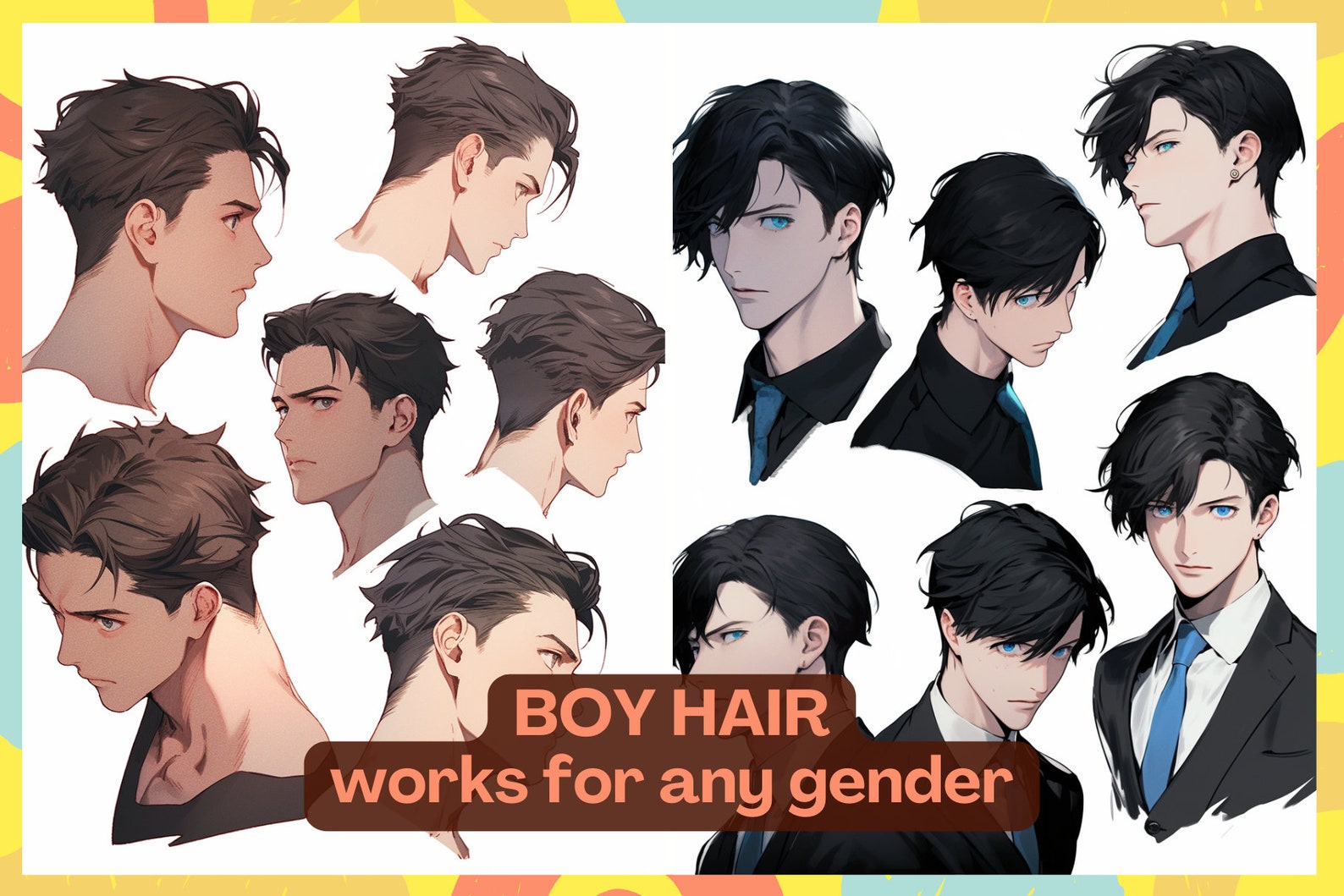 Procreate Brushes: Hair Mastery Pack, Versatile Brushes for Any Art ...