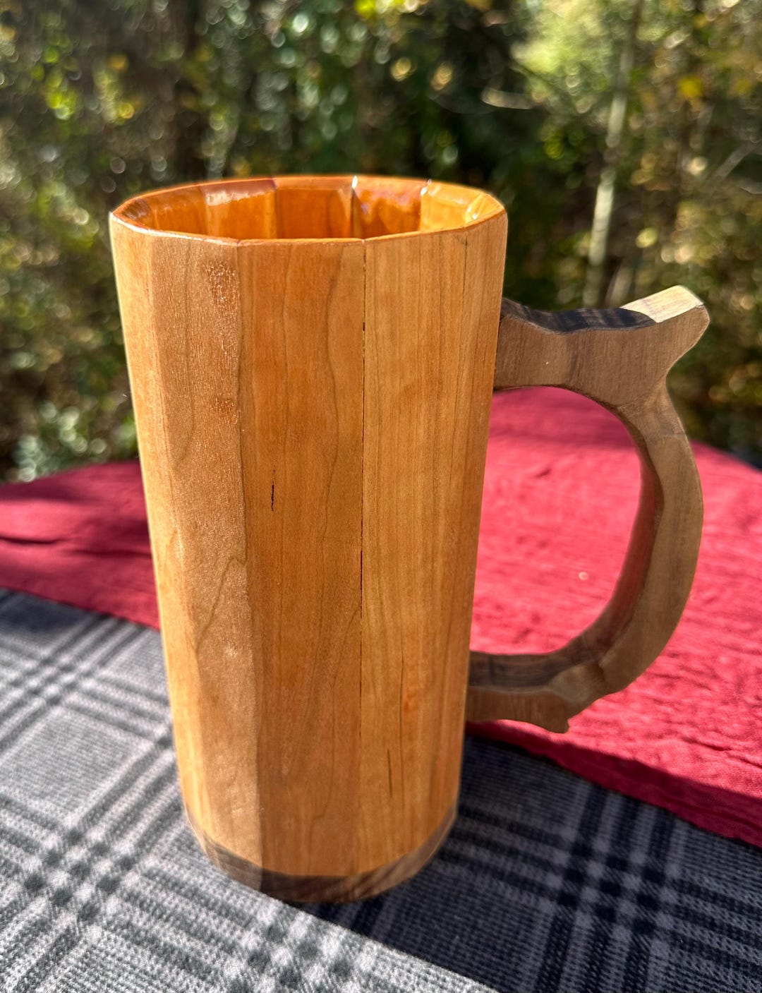 Large Cherry Handmade Wooden Tankard, Quality Renaissance Faire Mug - Etsy