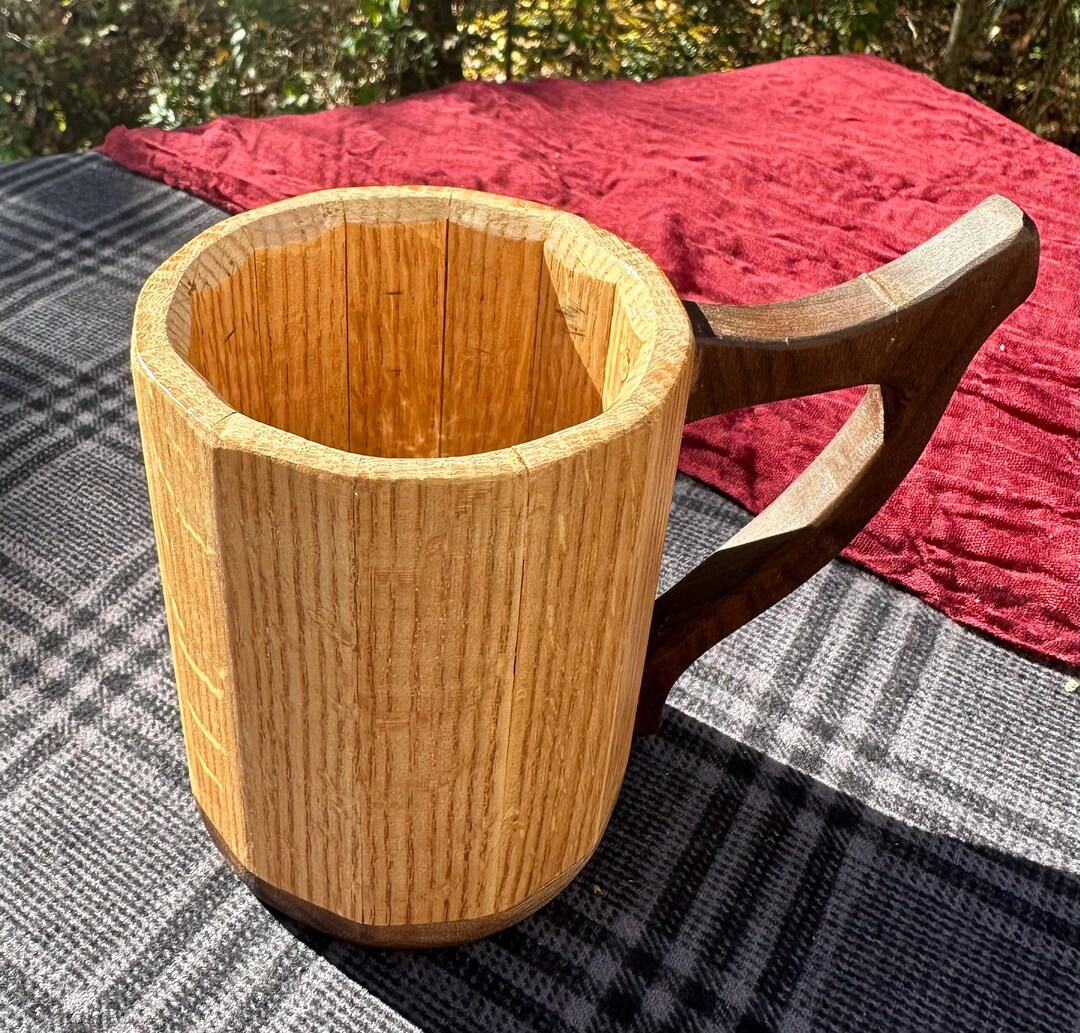 Oak Handmade Wooden Mug, Quality Renaissance Faire Mug - Etsy