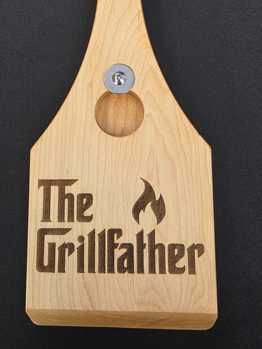 Personalized Wooden Grill Scraper With Bottle Opener | Custom Maple BBQ ...