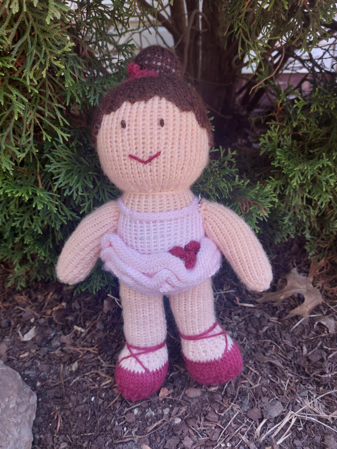 Knitted Ballerina Doll - Etsy