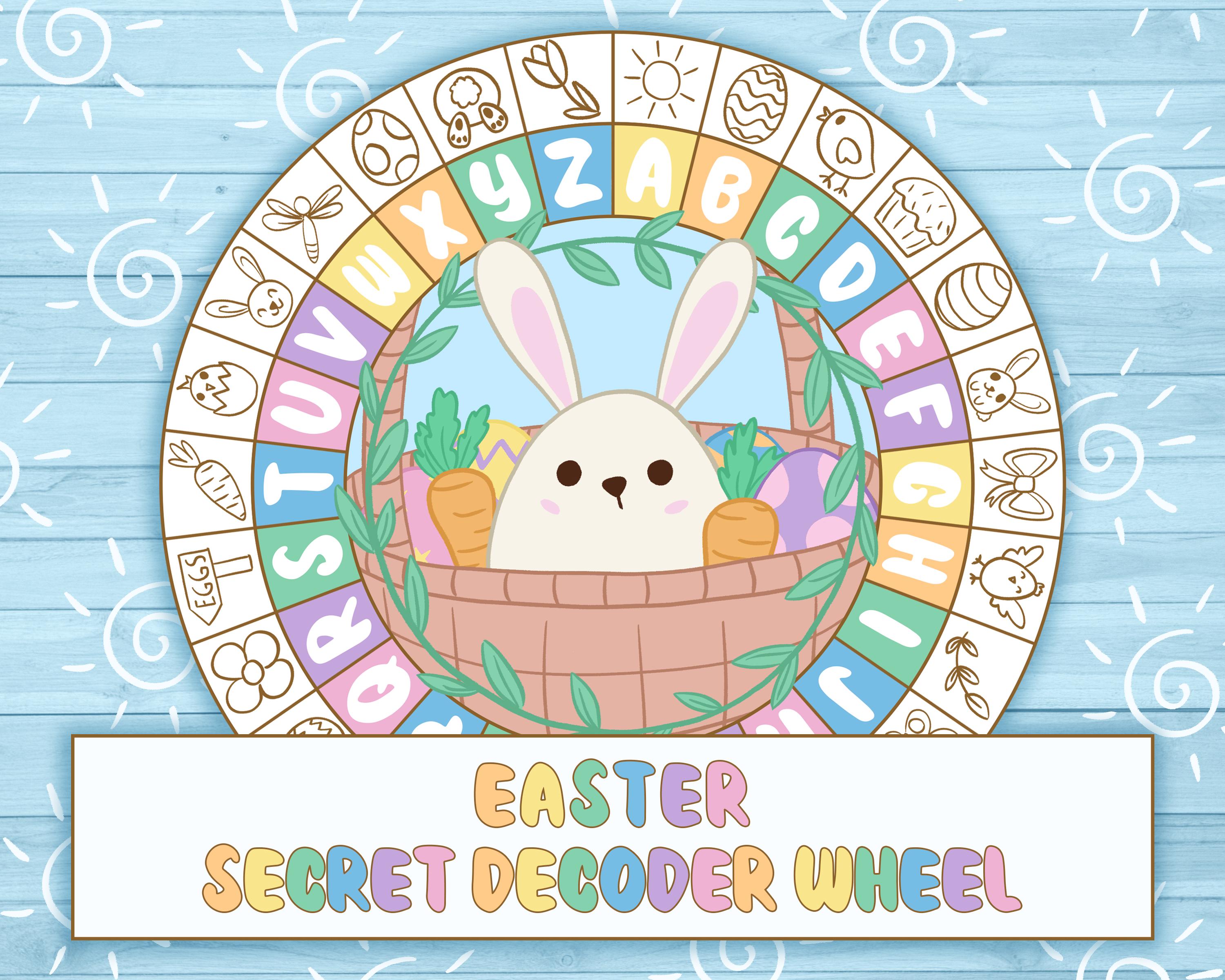 Easter Secret Decoder Wheel | Escape Room Puzzles | Cipher Wheel ...