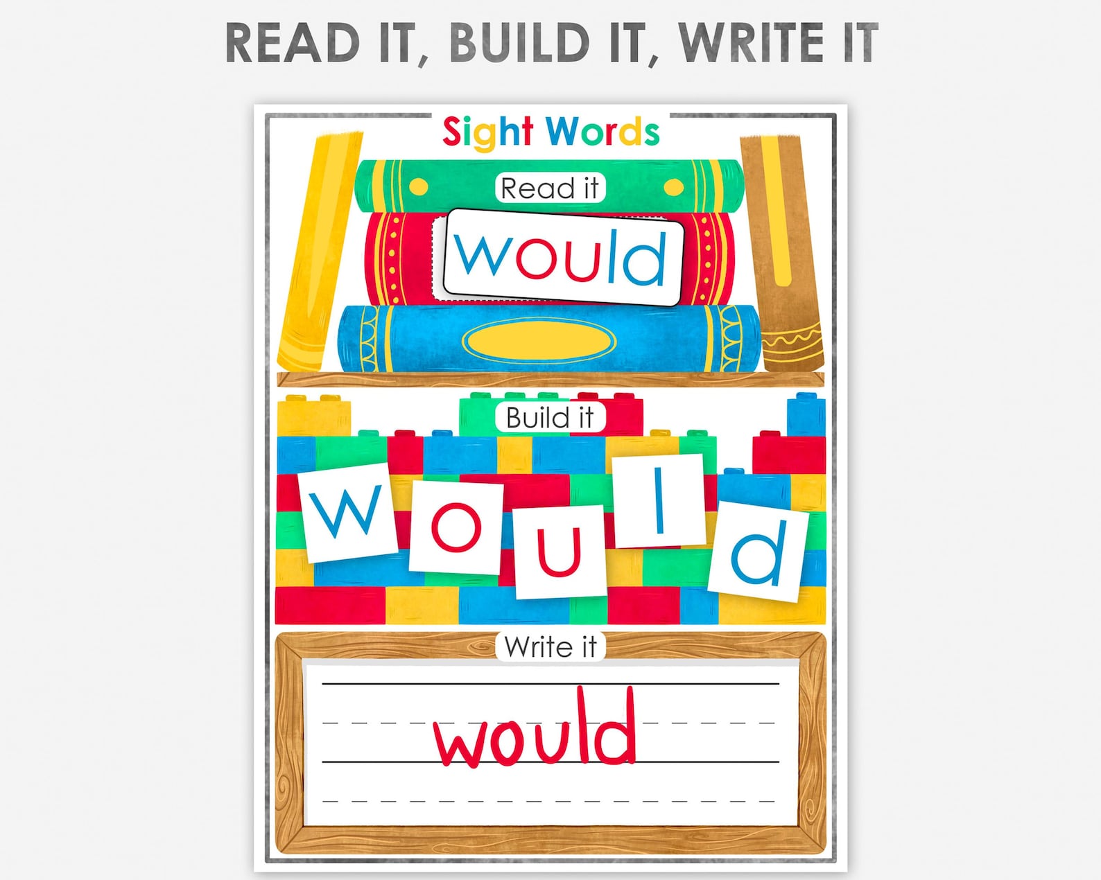 First 100 Sight Words Printable Activity for Kids | Homeschool Learning ...