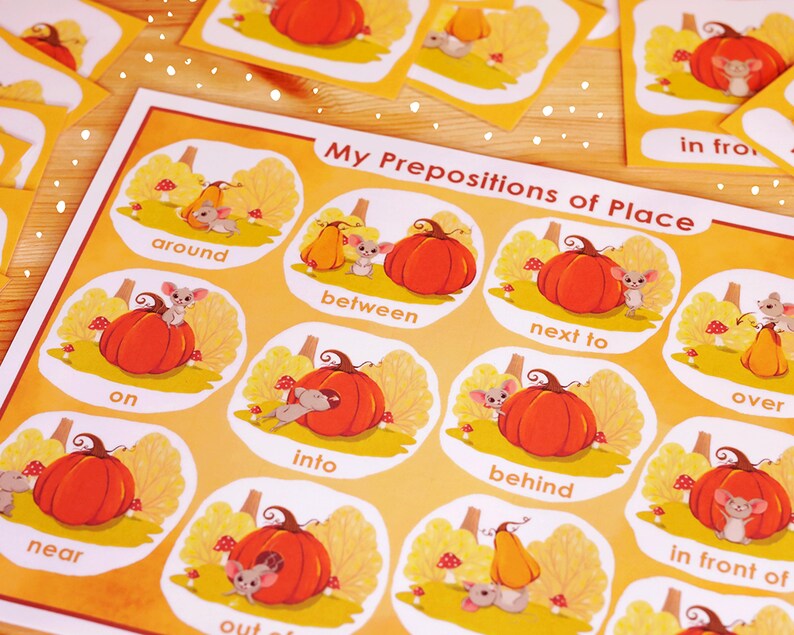 Fall Prepositions of Place Printable Activity Autumn English Language ...