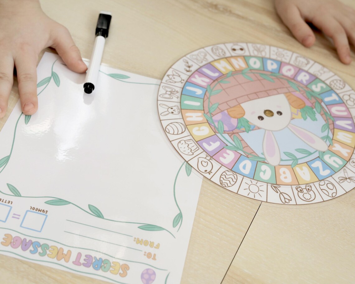 Easter Secret Decoder Wheel | Escape Room Puzzles | Cipher Wheel ...