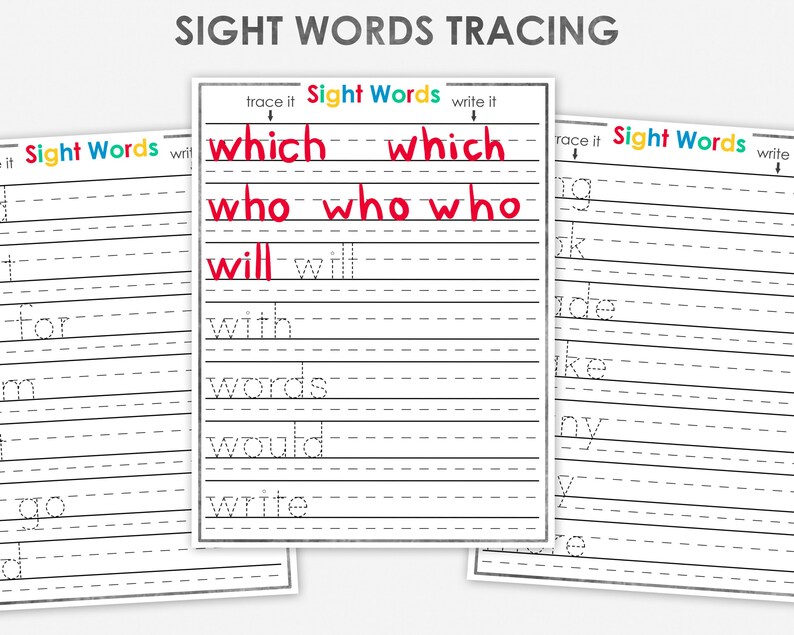 First 100 Sight Words Printable Activity for Kids | Homeschool Learning ...