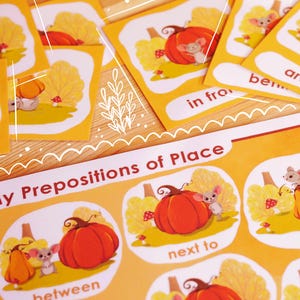 Fall Prepositions of Place Printable Activity Autumn English Language ...