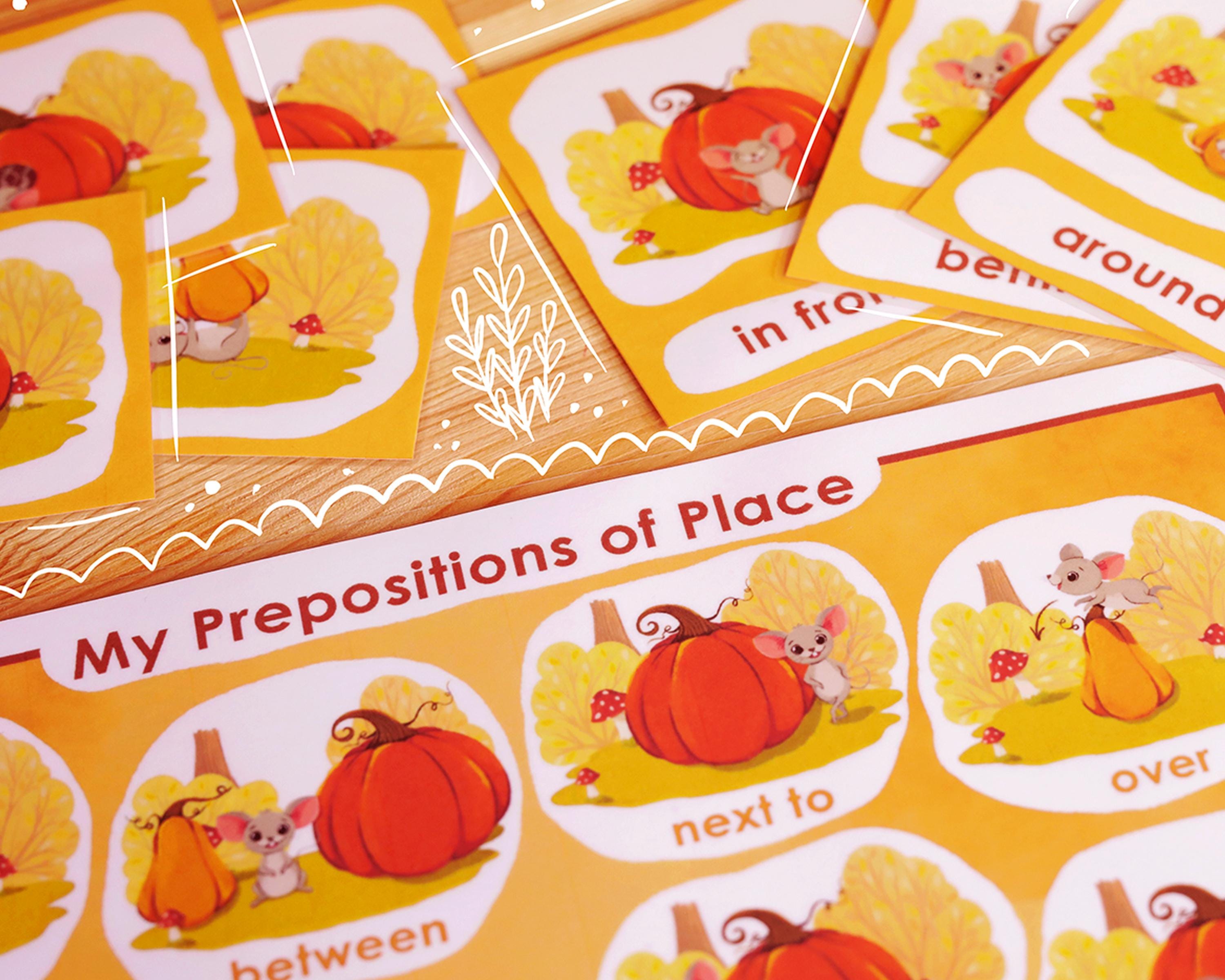 Fall Prepositions of Place Printable Activity Autumn English Language ...