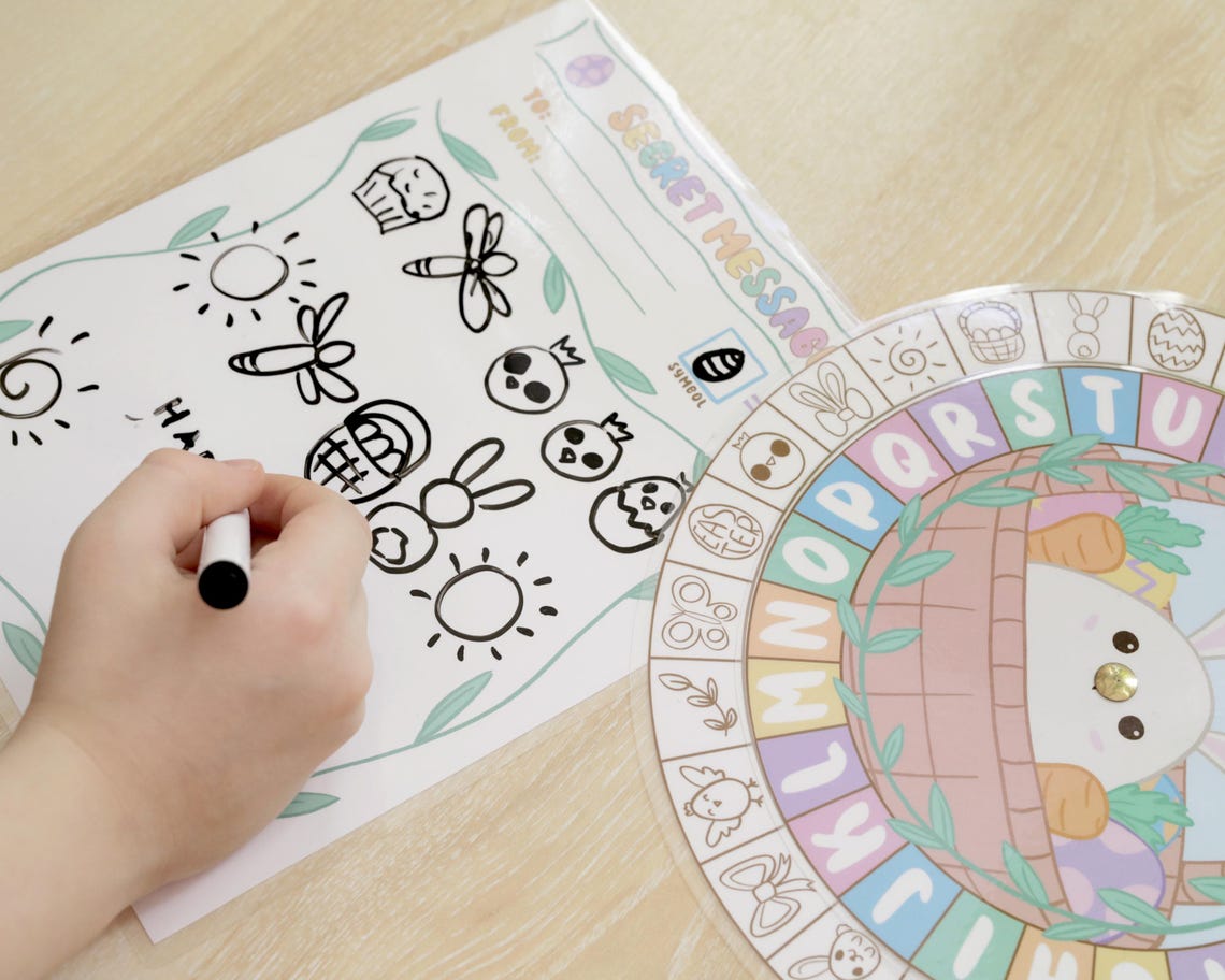 Easter Secret Decoder Wheel | Escape Room Puzzles | Cipher Wheel ...