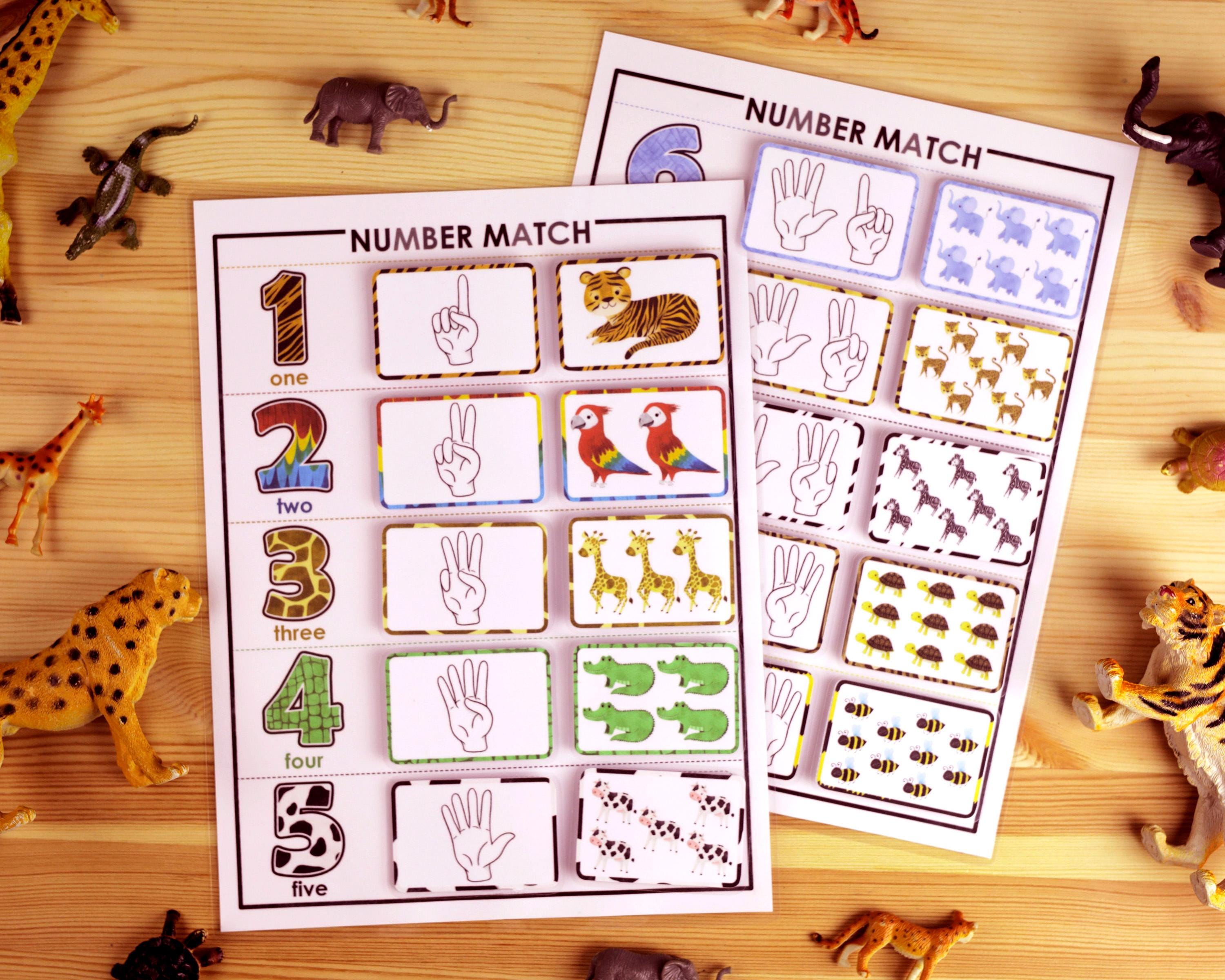 Number Matching 1-10 Printable Activity | Learning to Count for ...