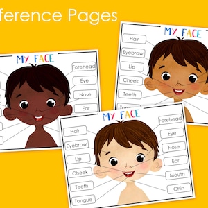 My Face Parts Printable Homeschool Activity for Kids | Toddler Science ...