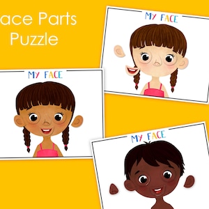 My Face Parts Printable Homeschool Activity for Kids | Toddler Science ...