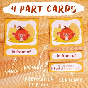 Fall Prepositions of Place Printable Activity Autumn English Language ...