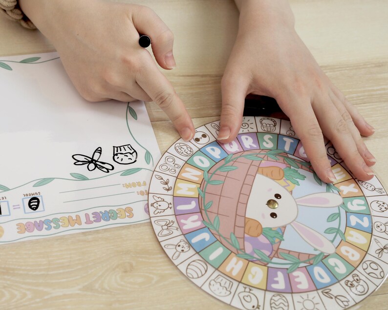 Easter Secret Decoder Wheel | Escape Room Puzzles | Cipher Wheel ...