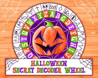 Secret Decoder Wheel | Printable Escape Room | Cipher Wheel PNG ...