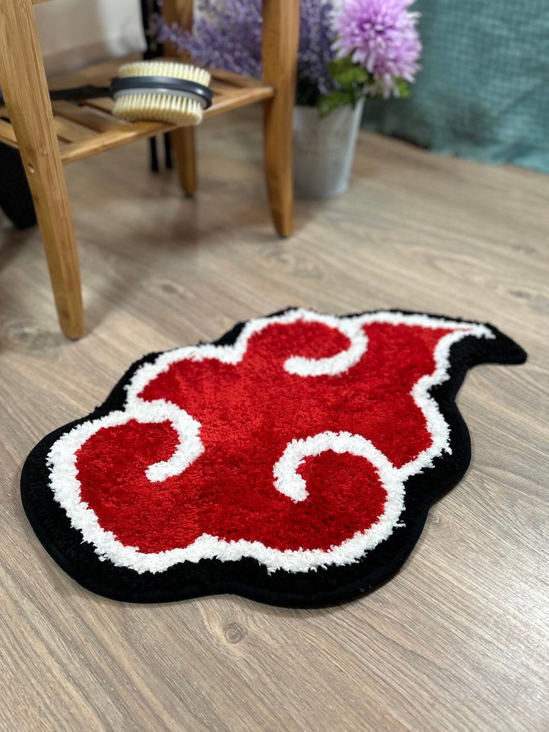 2 Sizes Japan Anime Red Cloud Quality Bathroom Bath Mat Rug Carpet ...