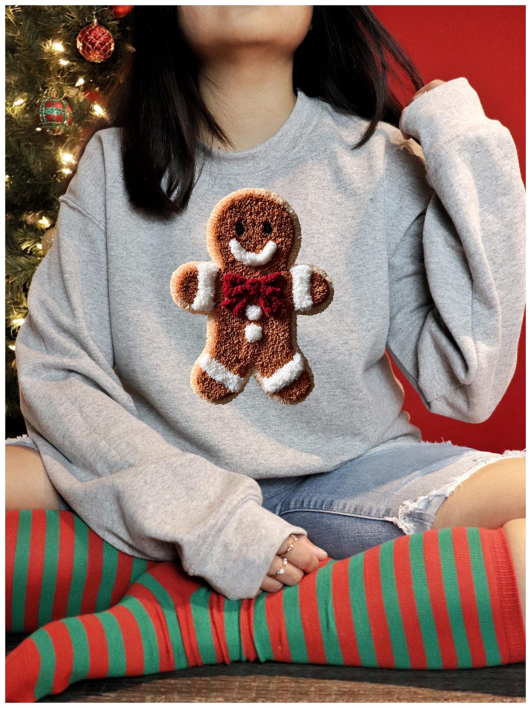 Fuzzy Gingerbread Man PNG Clipart: Christmas Design (digital Download ...