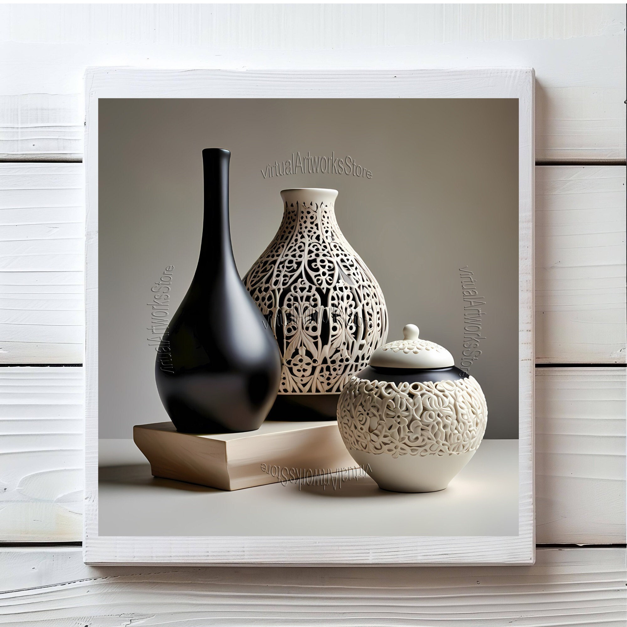 Modern Aesthetic Ceramic Still Life Pottery, Pottery Art Vessels ...