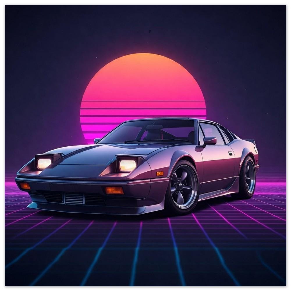 Premium Quality Retrowave Poster - Etsy