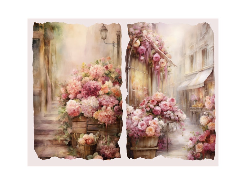 Coquette Junk Journal Kit Vintage Style Paris Journal Page Ephemera ...