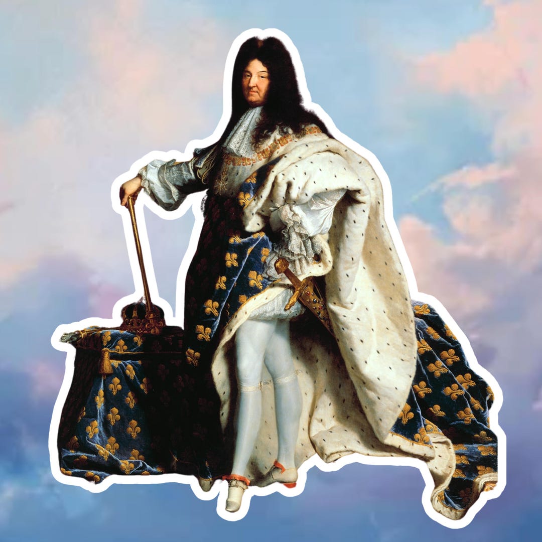 Louis XIV Sticker, Sun King, Baroque Royalty, French History, Hyacinthe ...