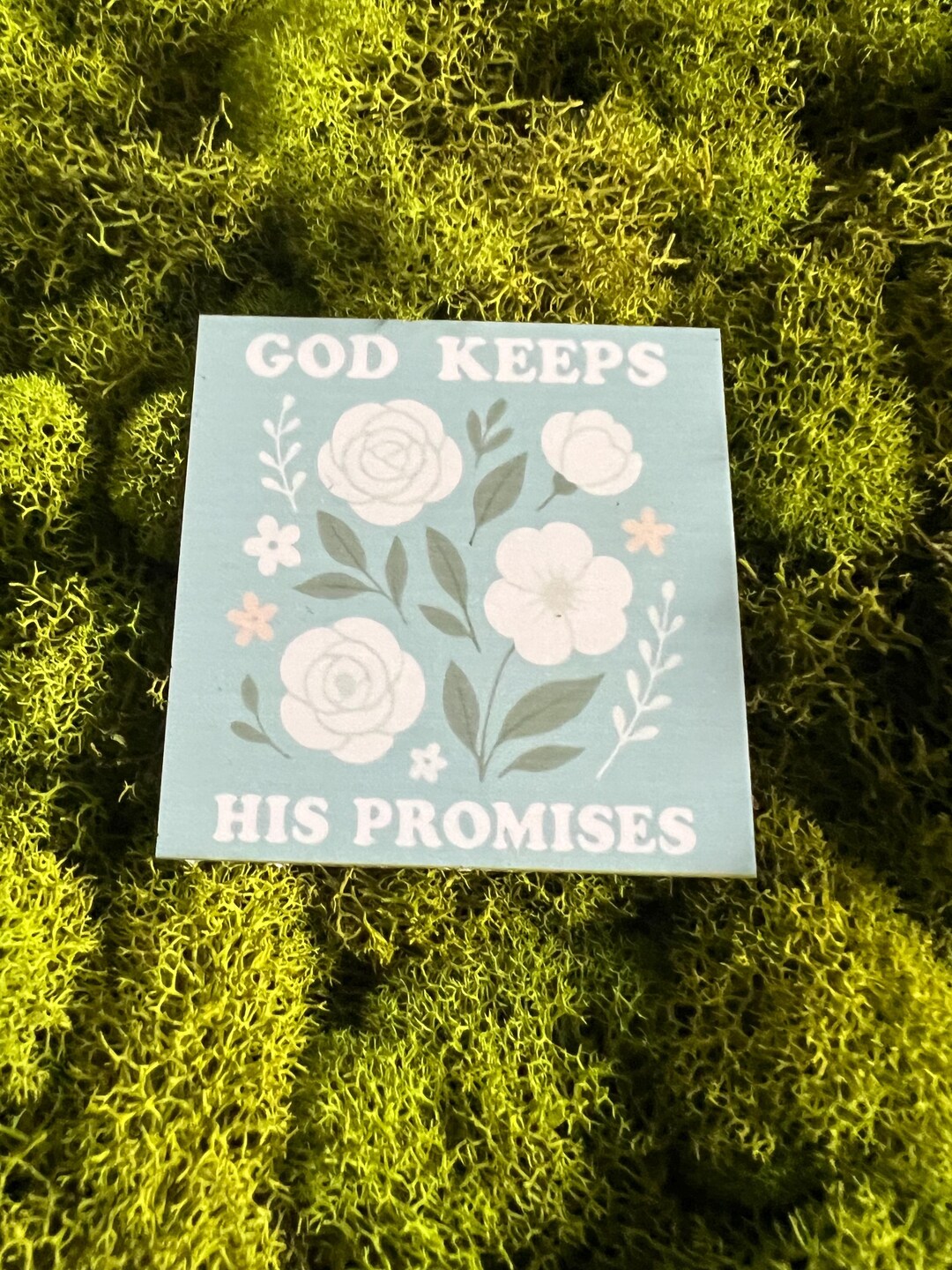 God Keeps His Promises Magnet: Floral Christian Fridge Decor - Etsy