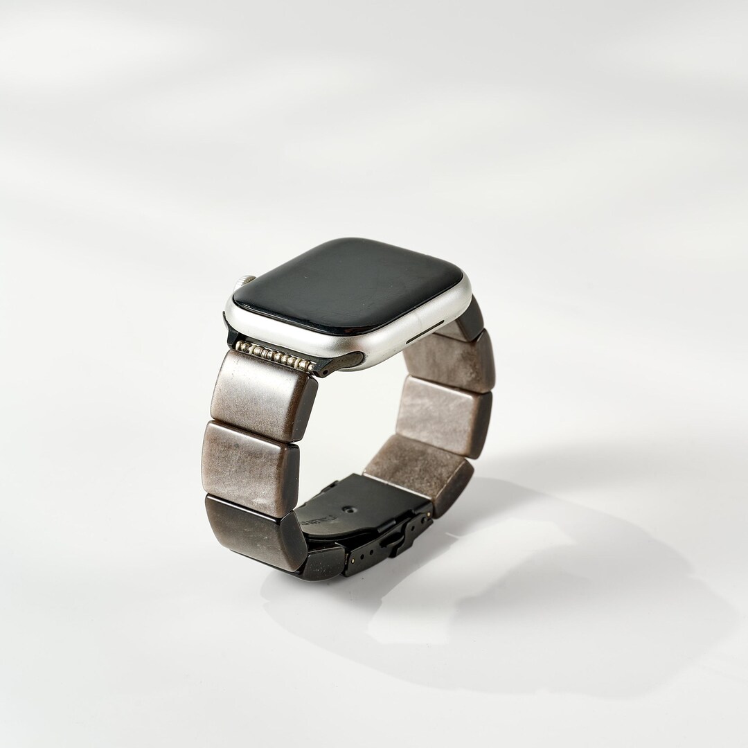 Silver Obsidian Watch Bands Natural Crystal Watch Straps Healing ...