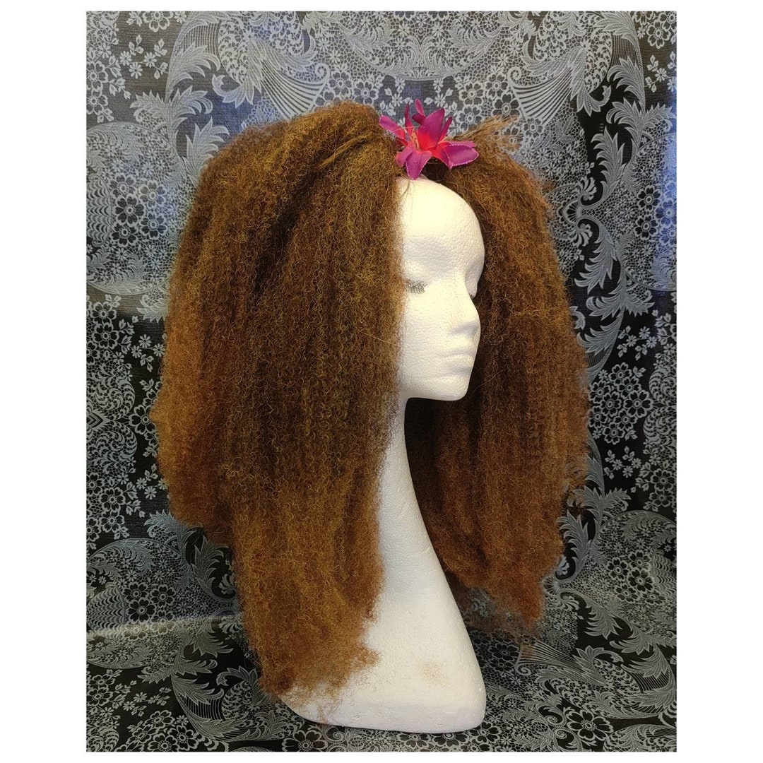 Super Floofy Afro Hair Falls / Hairfalls Brown Ombre - Etsy