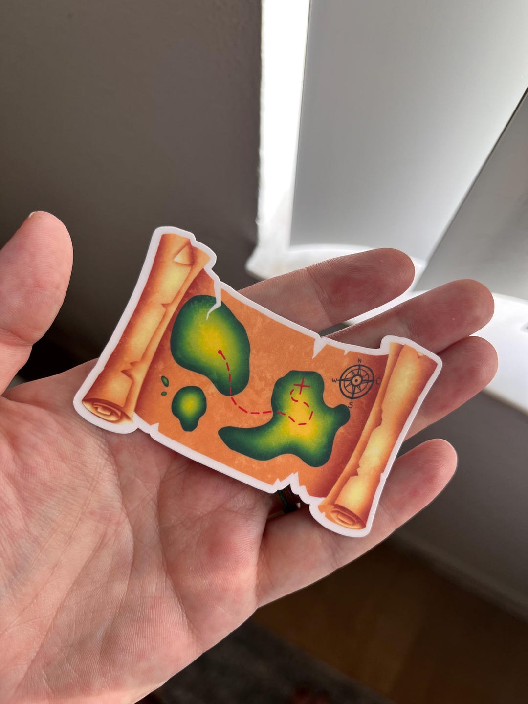 X Marks the Spot Pirate Treasure Map Vinyl Sticker Soft Matte Finish - Etsy