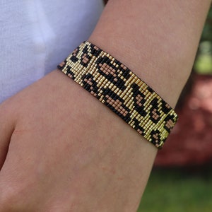 Elegant Leopard Print Bracelet, Animal Print Jewelry - Etsy