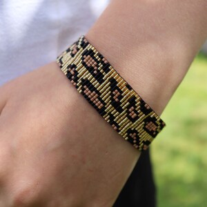 Elegant Leopard Print Bracelet, Animal Print Jewelry - Etsy