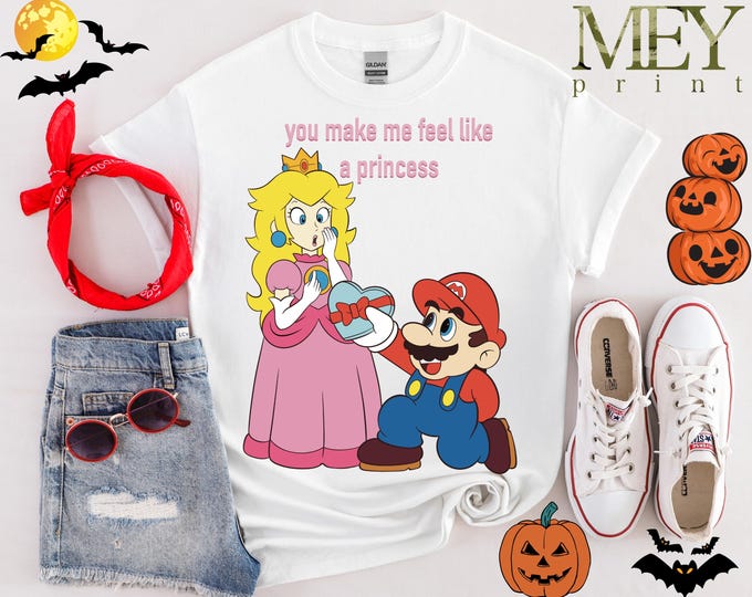 Super Mario Character Shirt,personalized Mario Shirt,super Mario ...